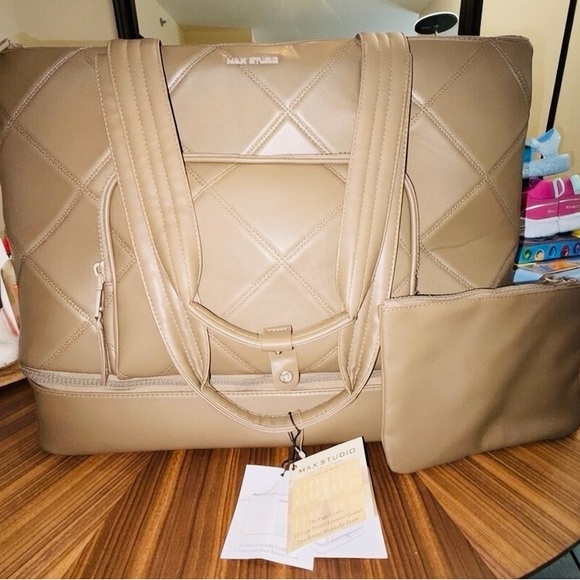 Max Studio | Bags | Nwt Max Studio 2 Quilted Weekender | Poshmark